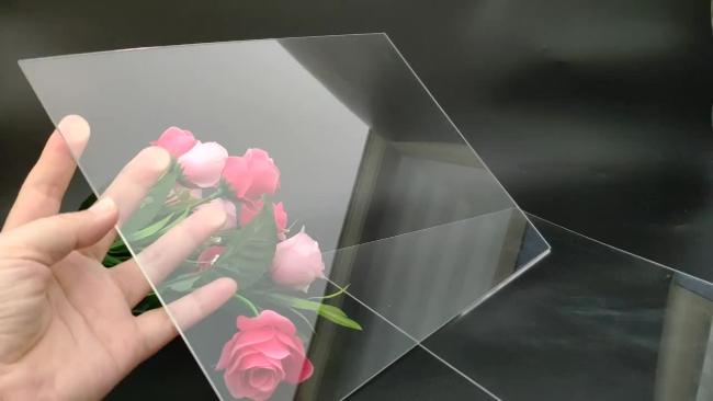 Premium clear acrylic panel showing high transparency and smooth surface finish
