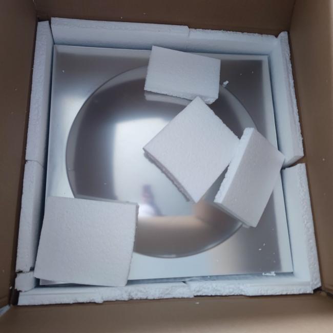 Multiple convex mirrors displayed in commercial application
