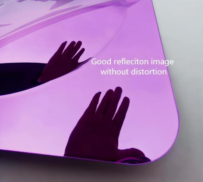 Commercial application of acrylic bubble mirrors
