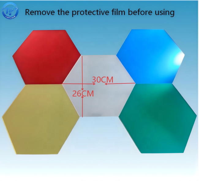 Modular hexagon LED panel connection system