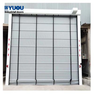 Китай Скорость раскрытия высоты 0.6m/s ткани 8m двери шторки ролика PVC датчика воздушной подушки высокоскоростная продается