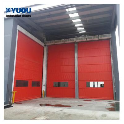 중국 13m 고도 외부 고속 롤러 셔터 문 직물 방풍 연약한 커튼 판매용