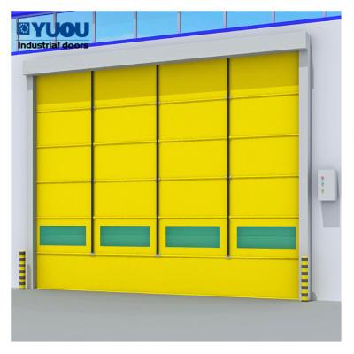 중국 13m 고도 외부 고속 롤러 셔터 문 직물 방풍 연약한 커튼 판매용