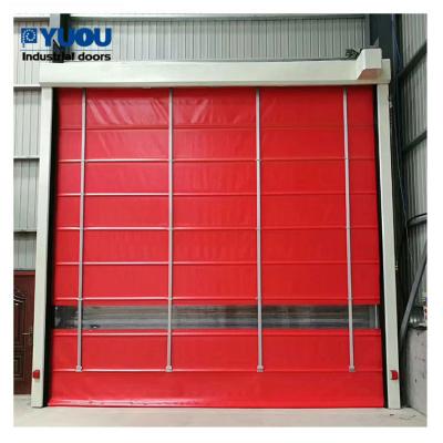 중국 13m 고도 외부 고속 롤러 셔터 문 직물 방풍 연약한 커튼 판매용