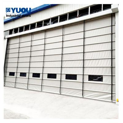 중국 13m 고도 외부 고속 롤러 셔터 문 직물 방풍 연약한 커튼 판매용