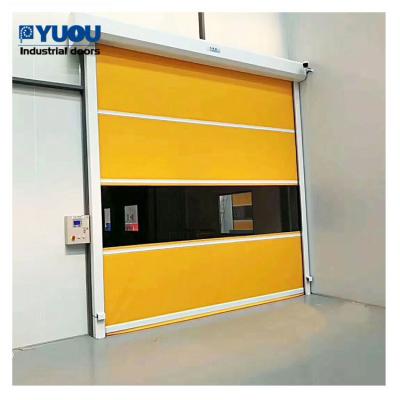중국 직류 전기를 통한 직물 고속 롤러 셔터 문 6X6m 빠른 활동 60Hz 판매용