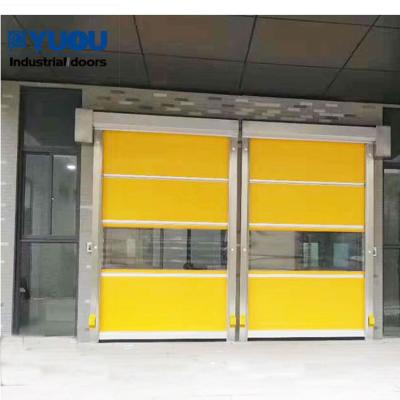 중국 직류 전기를 통한 직물 고속 롤러 셔터 문 6X6m 빠른 활동 60Hz 판매용