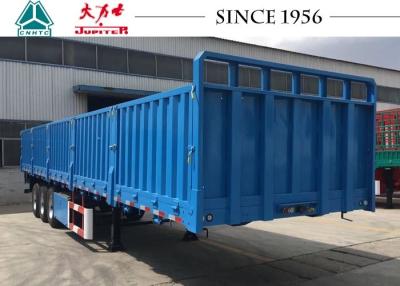 Κίνα 40 FT 3 Axles Flatbed Trailer 50 Tons With Wall for Huk Cargo Transport προς πώληση