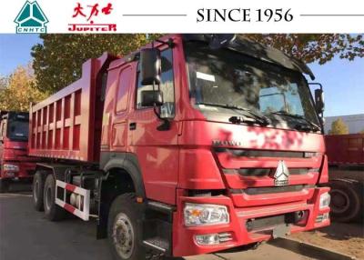 Κίνα 6X4 10 Wheeler HOWO Dump Truck For Mining σε κόκκινο χρώμα , Δωρεάν συντήρηση προς πώληση
