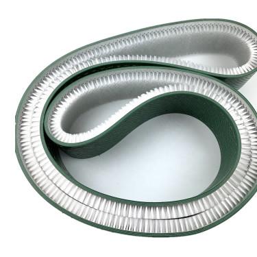 China Nylon Bristle Flexible Conveyor Belt Strip Brush With Rubber Base For Cleaning for sale