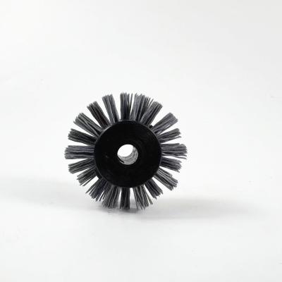 China Carbon Abrasive Nylon Pipe Coating Cleaning Brush 6mm Inner Diameter For Sewer Cleaning for sale