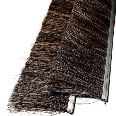China Flexible Strip Cleaning Horse Hair Bristle Brush Smooth Door Sweep Brush Replacement for sale