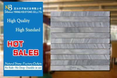 Cina Tessere di superficie del marmo della striscia lucidate Grey dell'Italia per la decorazione domestica in vendita
