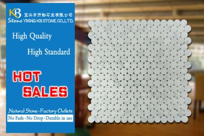 Cina Resistente estremo del tempo della piastrella per pavimento della cucina delle mattonelle della parete del mosaico del marmo di forma rotonda in vendita