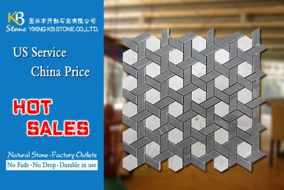 Cina La parete dell'interno all'aperto del pavimento ha lucidato lo spessore bianco di marmo di pietra delle mattonelle 10mm in vendita