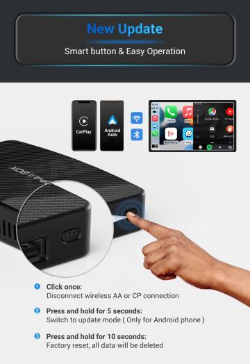 Carlinkit Wireless CarPlay Box with accessories