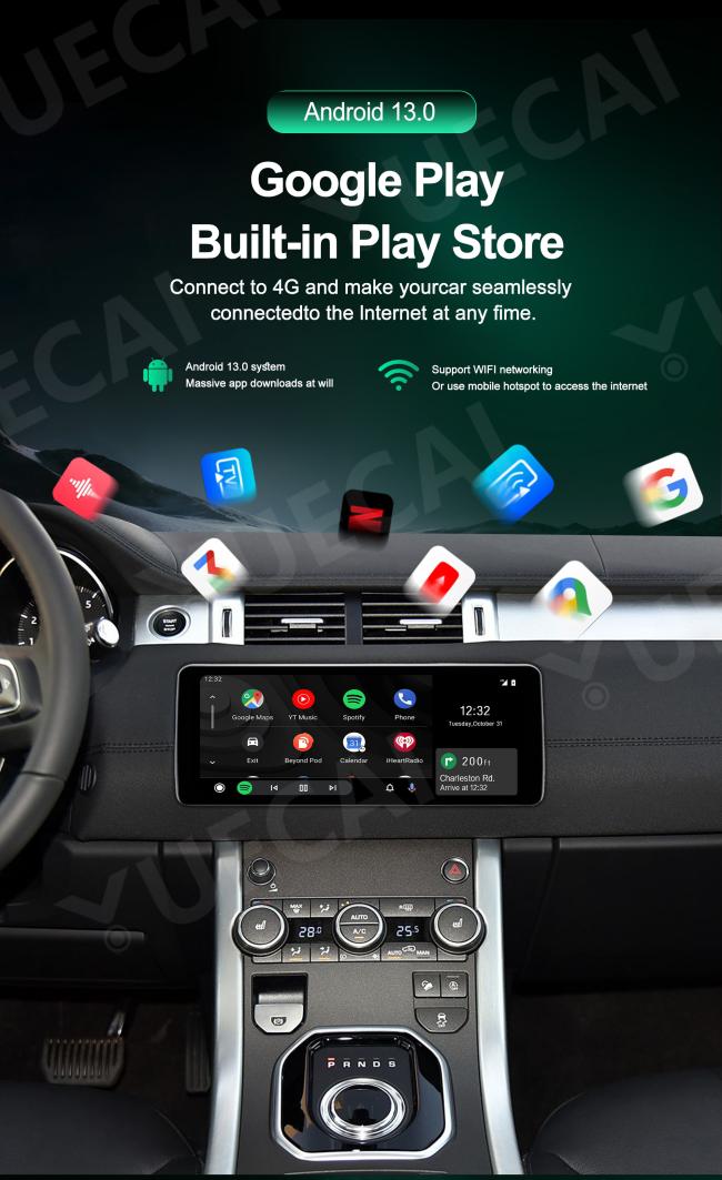 Android 13 car multimedia player for Land Rover Aurora - audio settings