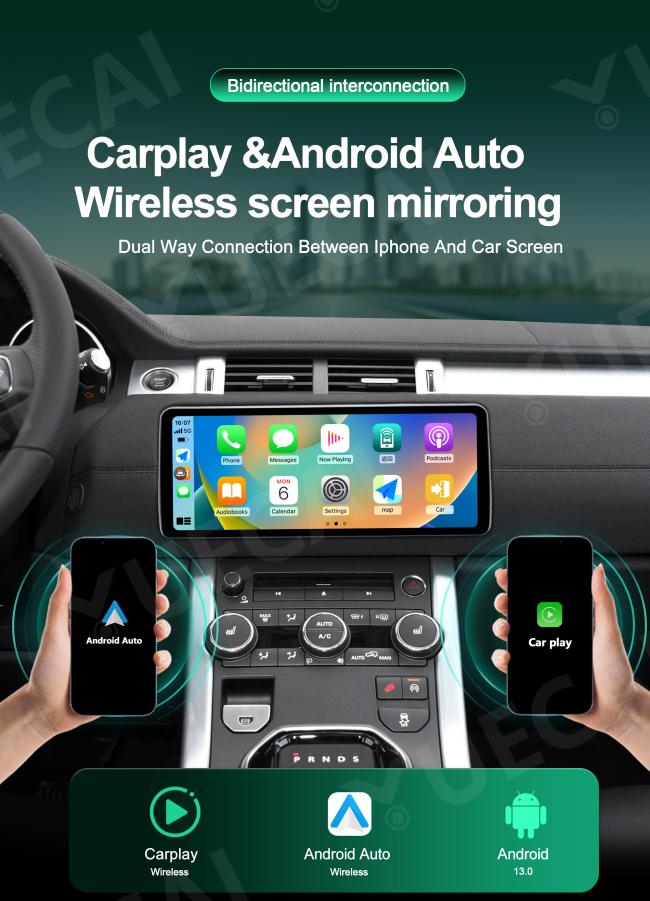 Android 13 car multimedia player for Land Rover Aurora - menu interface