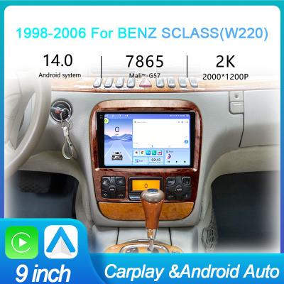 China 9Inch 7865 Navigation Screen Android Car Stereo with Android Auto and Carplay for BENZ SCLASS(W220) 1998-2006 for sale