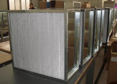 China H14 Efficiency High Capacity Box Style Hepa Air Filter With Clapboard for sale