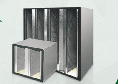 Cina H13 H14 Capacità di polvere V Filtro bancario Media in fibra di vetro 80 gradi Temperatura Holt Melt Beads in vendita