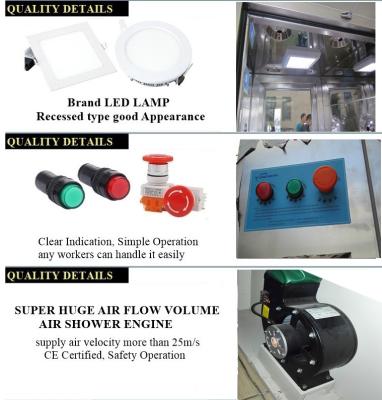 중국 고효율 필터와 GMP 25m/S 에어샤워 무균실 판매용