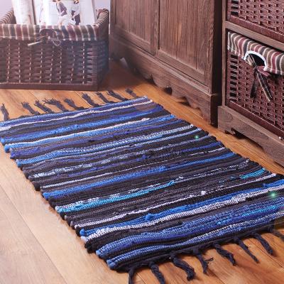 China Y-Z Nordic Cotton Linen Christmas Modern Rectangle Hotel Home Decor Bedroom Floor Mat Living Room Carpets and Rugs for sale