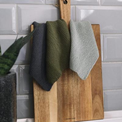 China Y-F Crochet Handmade Knit Dishcloths Modern Kitchen Gifts Knitted Cotton Dish Dishcloth for sale