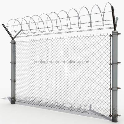 Cina Sostenibile di alta sicurezza Saldato rete di recinzione aeroportuale con trattamento termico Y Fence Post in vendita