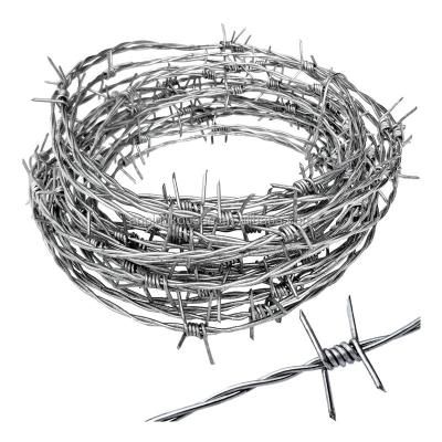 Cina Rollo di filo spinato galvanizzato Due tipi di filo spinato 1,6-3,2 mm di diametro Acciaio inossidabile in vendita