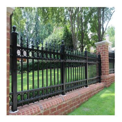 Cina Mercato America Fancy Garden Powder Coated Black Metal Fencing con picchetti di 20x20mm in vendita