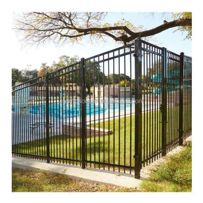 Cina 6ft x 8ft giardino ornamentale Recinzione in ferro nero acciaio Top scelta per l'America Mercato principale in vendita