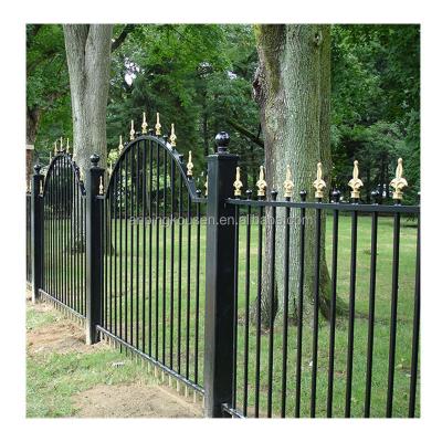 Cina 6ft x 8ft Flat Top Spear Point Galvanizzato e in polvere rivestito Corten Steel Picket Fence in vendita