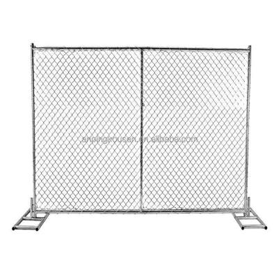Cina Galvanizzato 6x12 Chain Link Temporary Fence per Temporary Fencing Trattato termicamente giallo in vendita