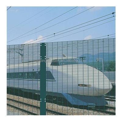 China Veredelung von PVC-beschichteten Gitterwänden für Eisenbahn 358 Antiklettern-Sicherheitszaun zu verkaufen