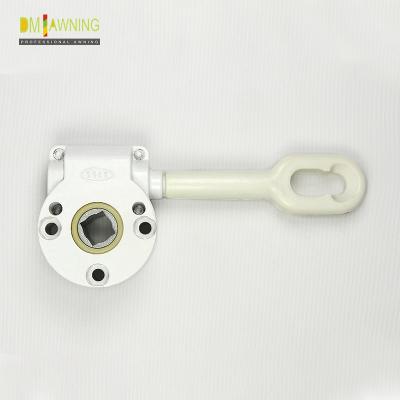 China Chinese Aluminium Gear Box White Retractable Awning Gearbox Hardware for sale