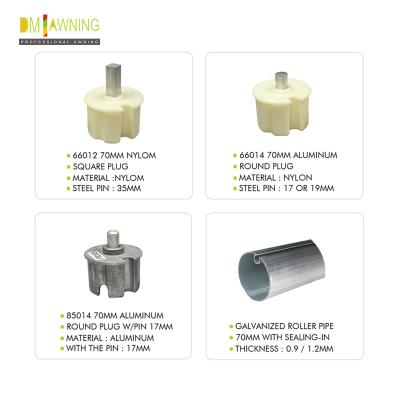 China Aluminium Retractable Awning Accessories Square Plug Awning Window Components for sale