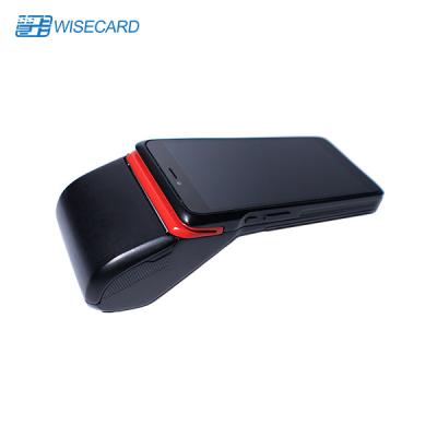 China 5000mAh Quad Core Android 12.0 Terminal POS con huella digital y impresora térmica en venta