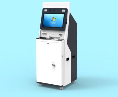 China Wisecard K540 Advanced Smart Teller Machine – Upgraded Card Issuance Kiosk with EMV Personalization, Multi-Hoppers and Side Cabinet for Check & A4 Statement Printing for sale