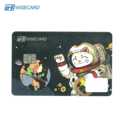 Cina 13.56MHz carta di plastica CR80 di NFC del PVC RFID con Chip Magstripe Fingerprint Access Control in vendita
