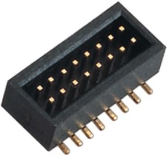 China conector de bronze 1.0mm PA9T do encabeçamento da caixa de SMT do flash do ouro do Pin 2* 8 à venda