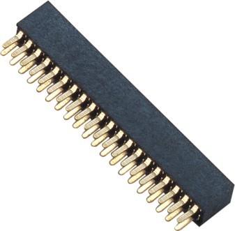 China jefe dual de la fila del jefe H=4.3 de 1.27m m de la tablilla dual femenina del conector en venta