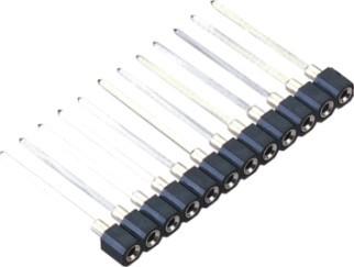 Cina WCON un passo da 2,54 millimetri intorno alla singola fila di Pin Header High Contact Reliability in vendita