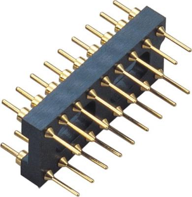 Cina connettore 20P dell'incavo di 2.54mm IC intorno al nero ROHS del piatto H=3.0 del PWB di Pin Header in vendita