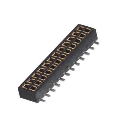 China chapado semi en oro femenino del conector del jefe de la interpolación ambiental de 1.27m m 2*13P SMT en venta