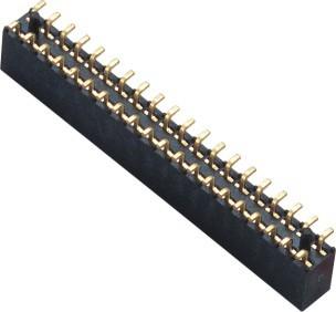 China el conector hembra LCP de 2.0m m SMT apoya el flash del oro del bronce de fósforo en venta