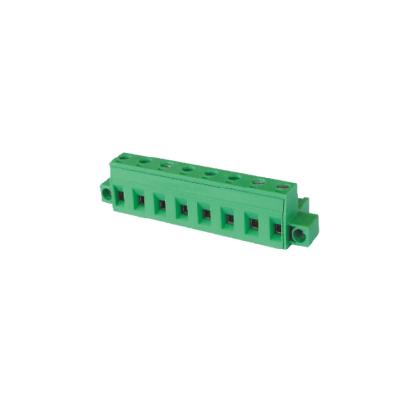 Cina 5,08 connettore Pluggable PA66 femminile del blocchetto terminali SENZA linea verticale metallina dell'orecchio 8P in vendita