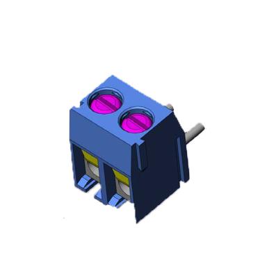 Cina Euro 2P blocchetto terminali ad angolo retto di H=8.4 3.81mm PBT ROHS placcato SN blu in vendita