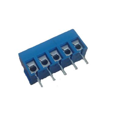 Cina Blocchetto terminali diritto blu di PBT H=8.4 5p l'euro con lo SN della protezione 3.81mm ha placcato ROHS in vendita