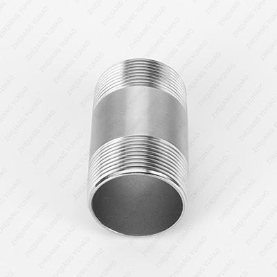 China NPT Male Steel Pipe Nipple Cast Iron Pipe Fitting Gas Pipe Steel Nipples Barrel Nipple for sale